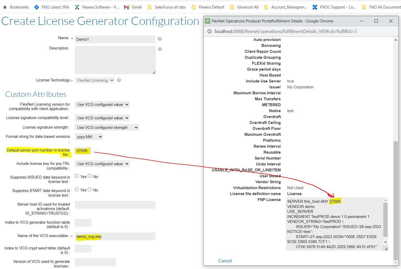 How to set a default server port number in license file using Flexnet ...