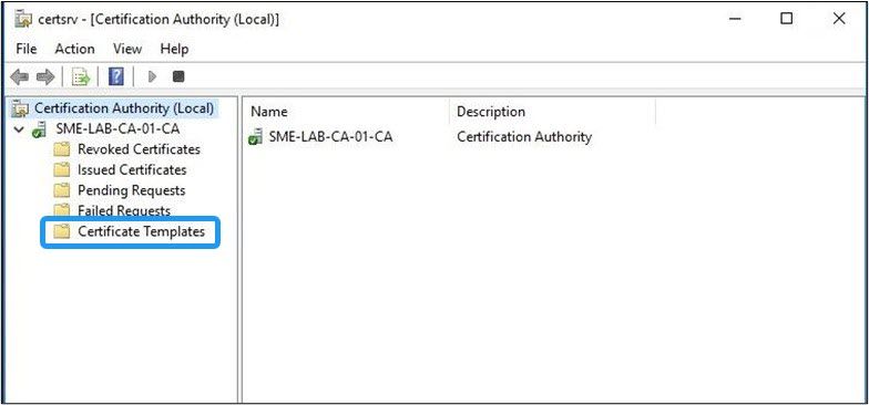 Create Windows CA code signing certificates for WSUS