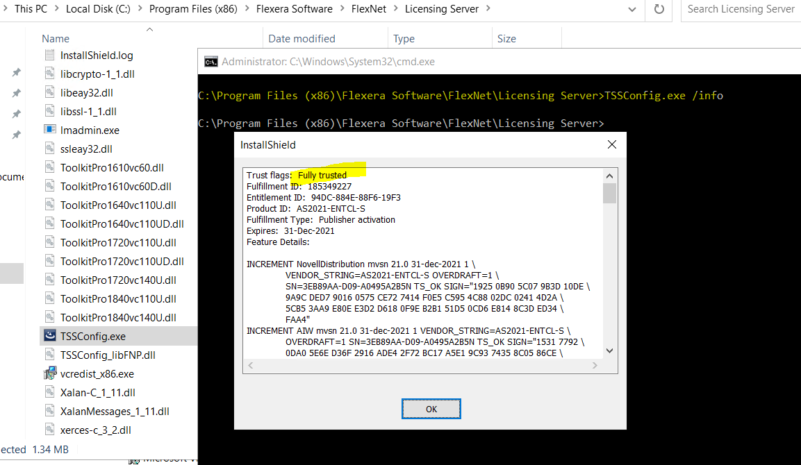 Unable to activate AdminStudio using license server