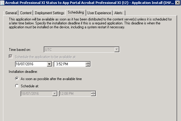 SCCM software deployment schedule time appears incorrect when converted ...