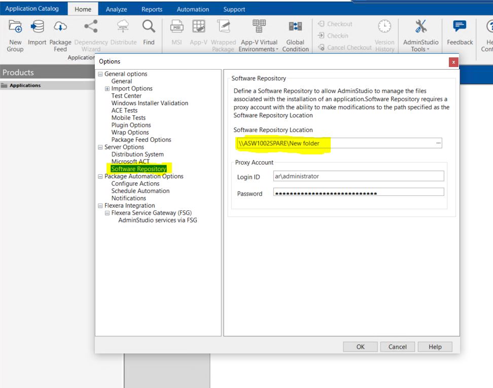 How to change the Software Repository location to a new path for an ...