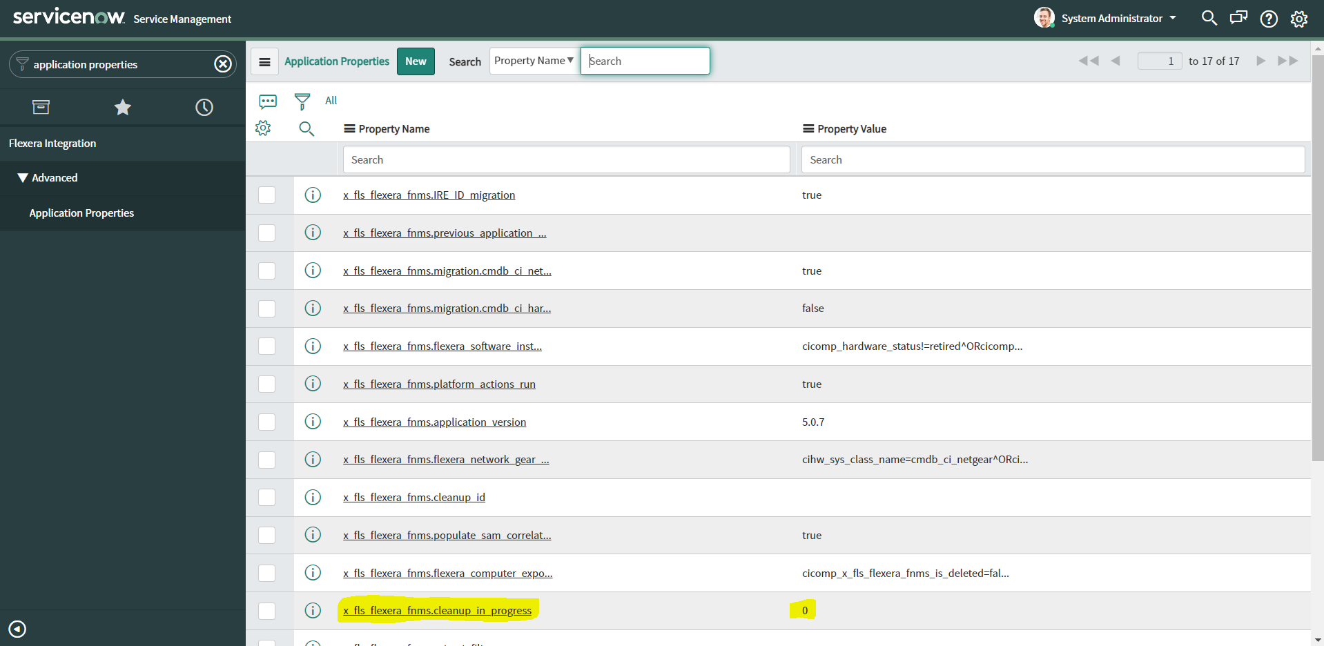 Steps to execute Clean-up in ServiceNow for the Flexera ScopedApp