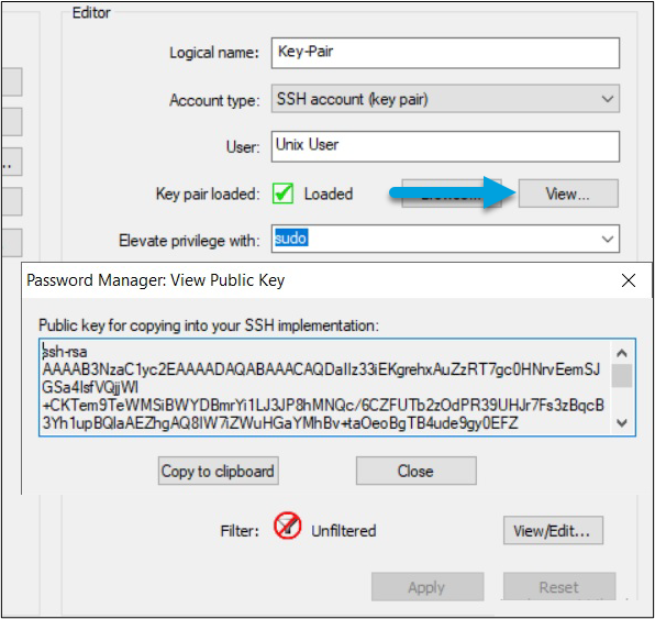 Set up SSH key pair authentication on UNIX systems