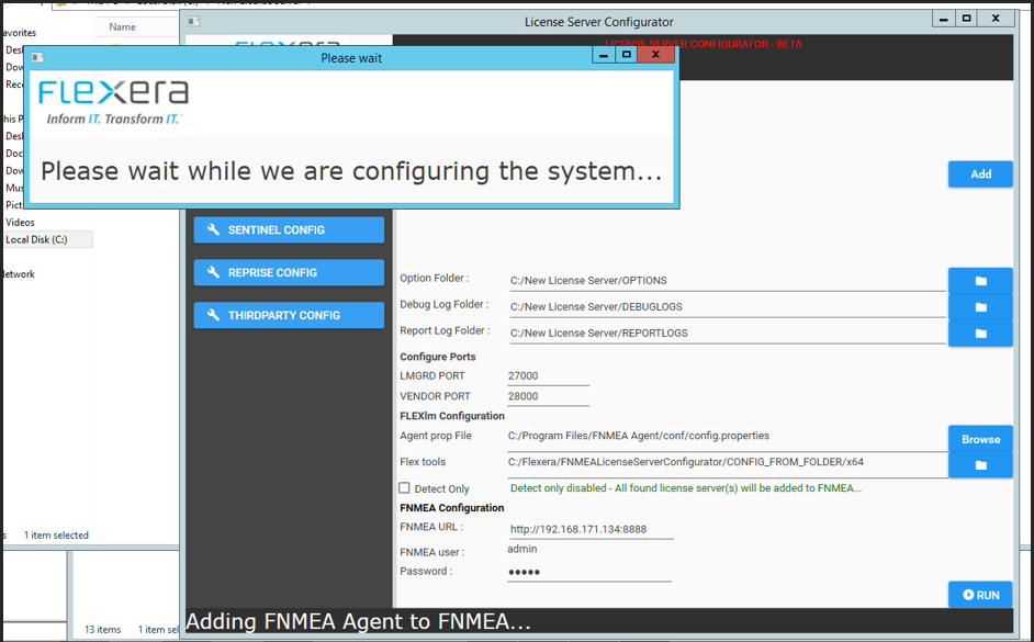 License server configuration automation using FNMEA License ...