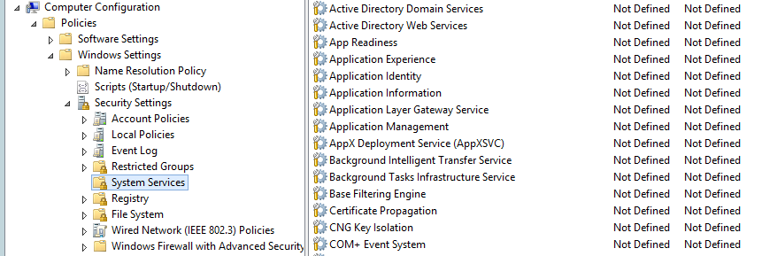 All Network Agent requirements in one GPO