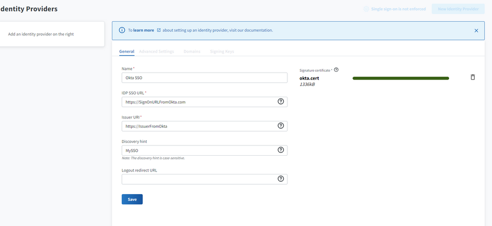 Configure Okta for SSO access to Flexera One