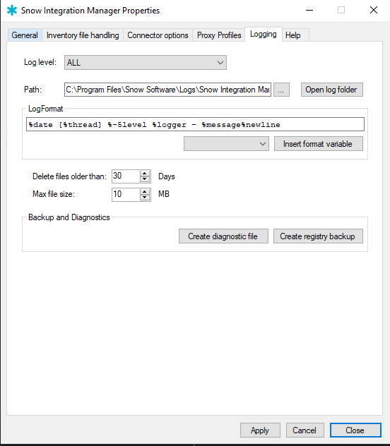 Snow Integration Manager Troubleshooting