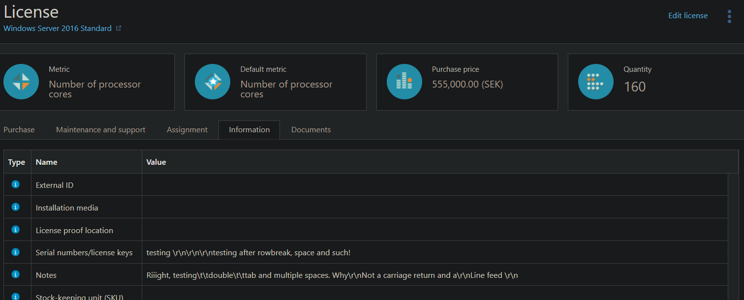 Agreement formatting issue after upgrading Snow License Manager (SLM ...