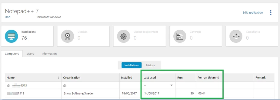 How Snow software usage metering works