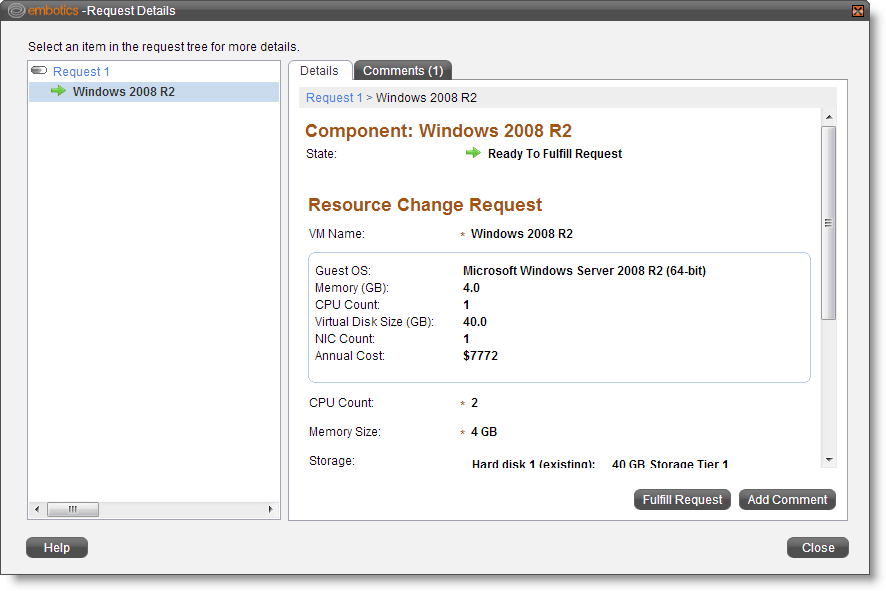 Scheduling Service Change Requests