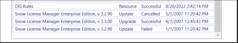 Snow Update Service showing wrong product version