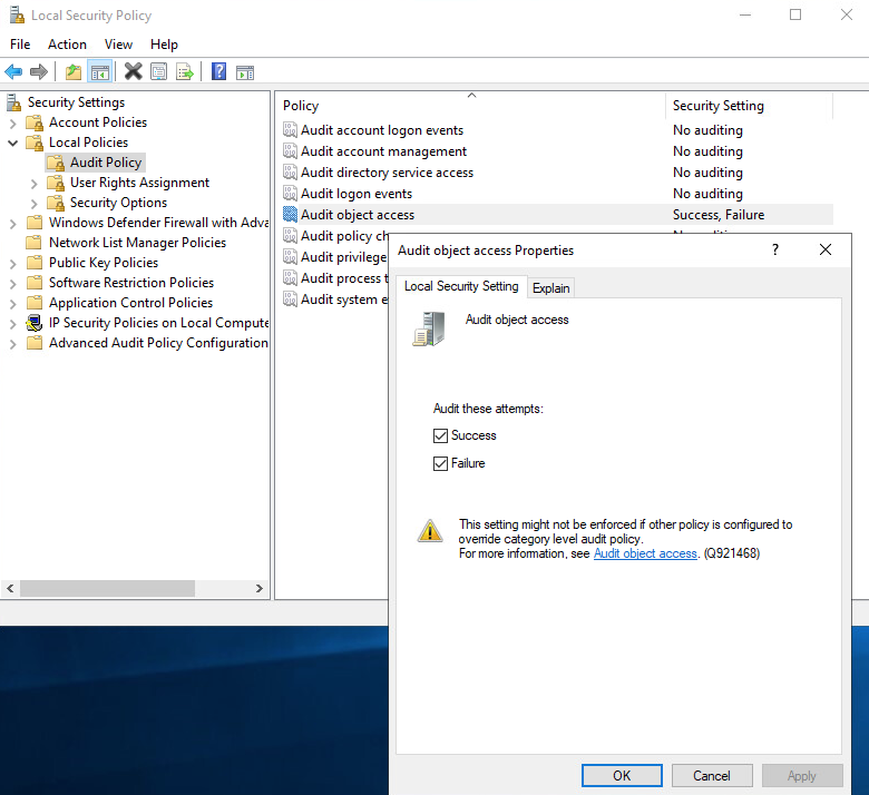Tracking File and Folder Creation and Deletion in Windows