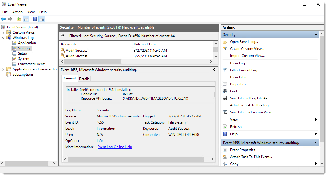 Tracking File and Folder Creation and Deletion in Windows
