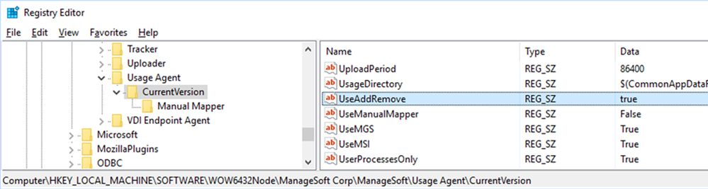 Application usage metering using the FlexNet inventory agent