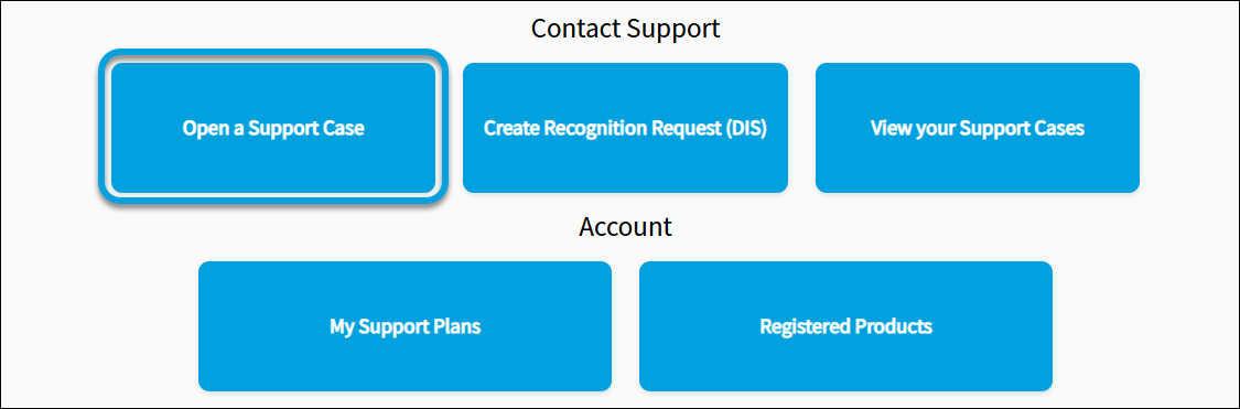 Open a support case in the Flexera Community