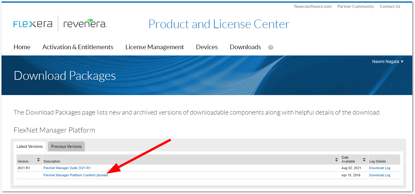 Manually download FlexNet Manager Suite On-premises content libraries